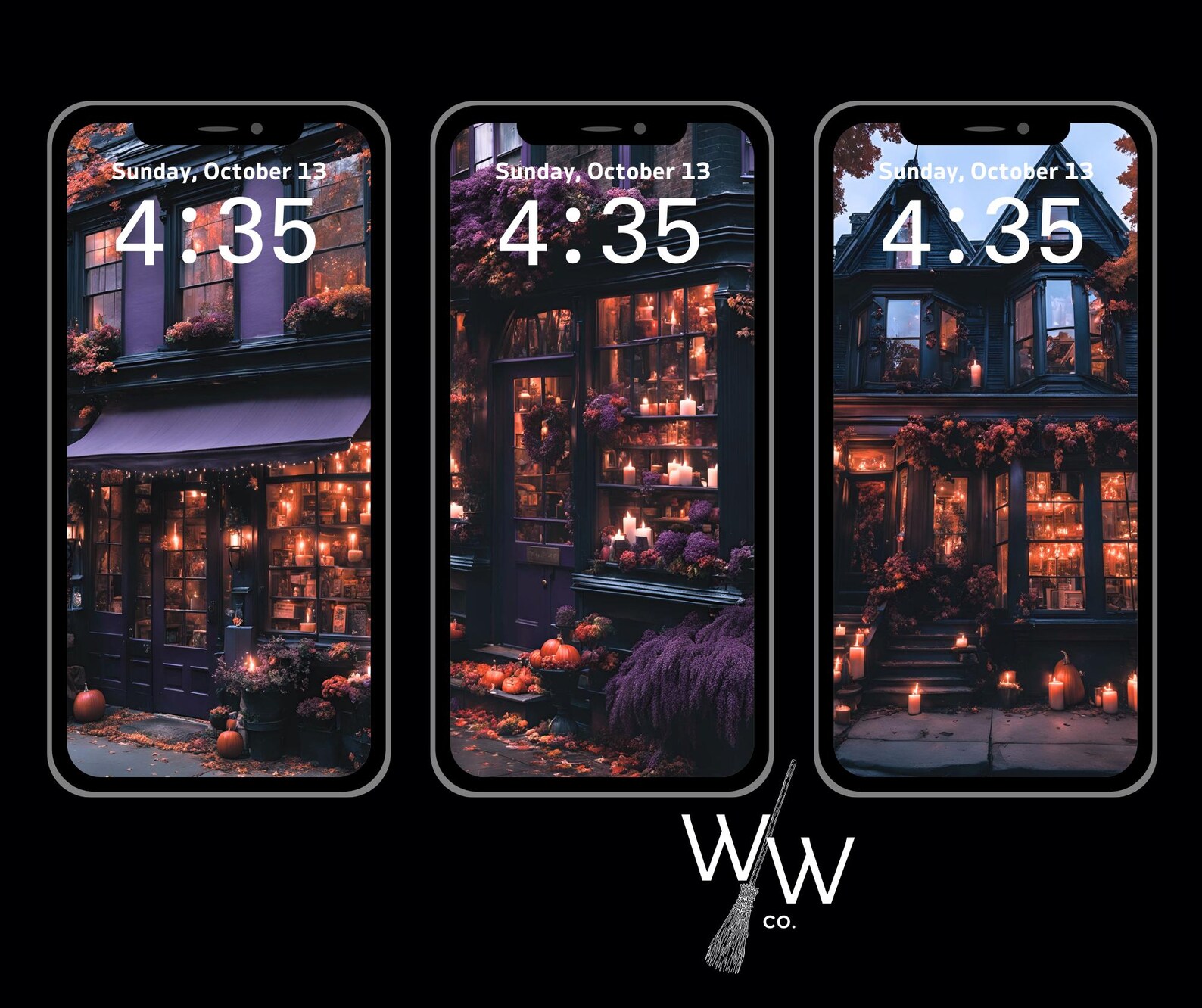 Purple, Poetry & Pumpkins - Cozy Collection, Witchy Aesthetic Phone ...