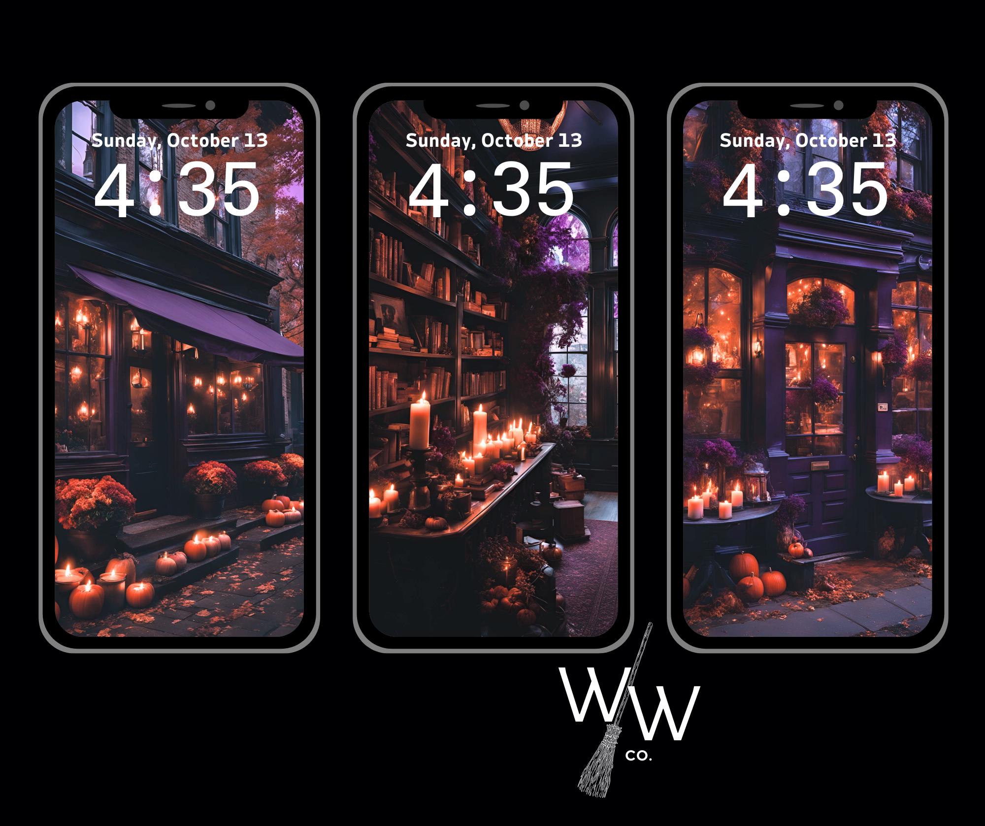 Purple, Poetry & Pumpkins - Cozy Collection, Witchy Aesthetic Phone ...