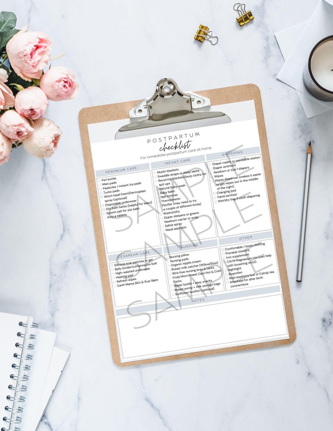 Postpartum Essentials Checklist: New Mom & Newborn Must-haves for the ...