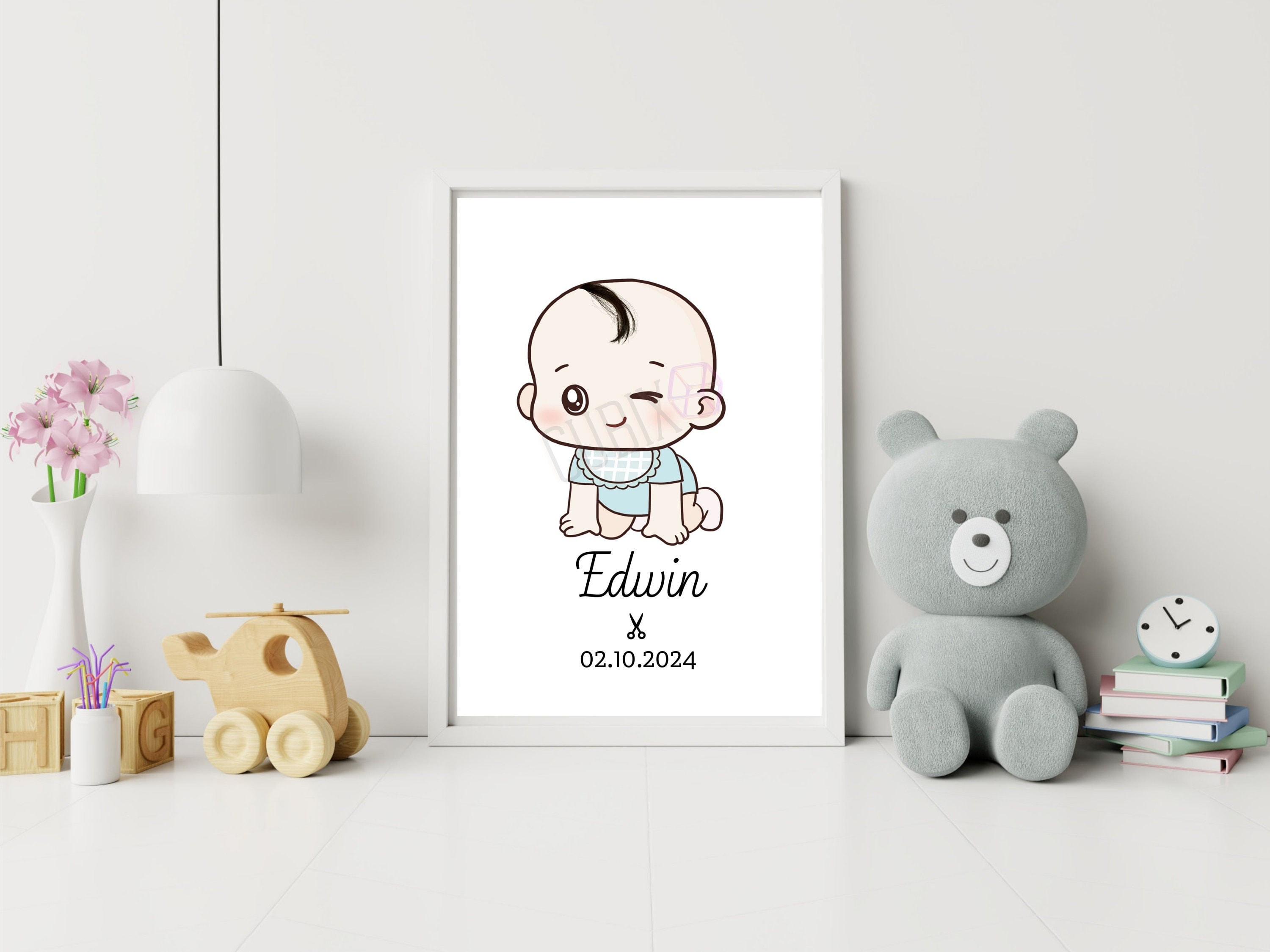 Baby's First Haircut, Baby Memory Frame, Baby Hair, My First Hair, Baby ...