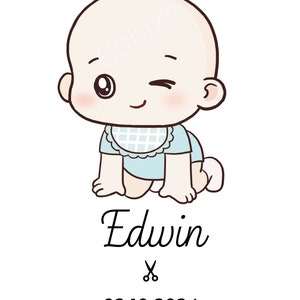 Baby's First Haircut, Baby Memory Frame, Baby Hair, My First Hair, Baby ...