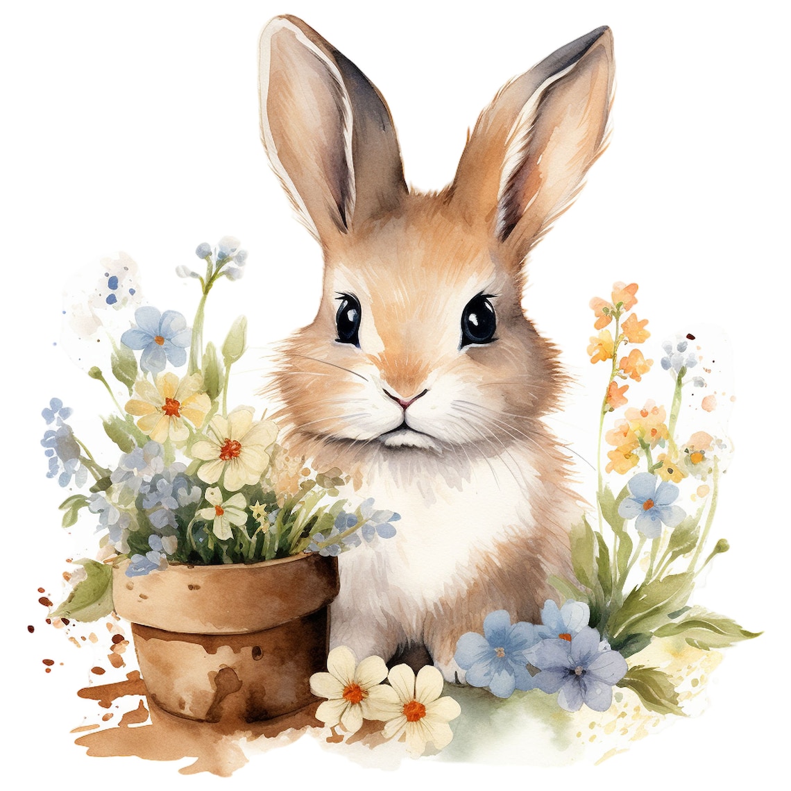 10 Cute Cottagecore Clipart Watercolor Graphics Printable PNG Files for ...