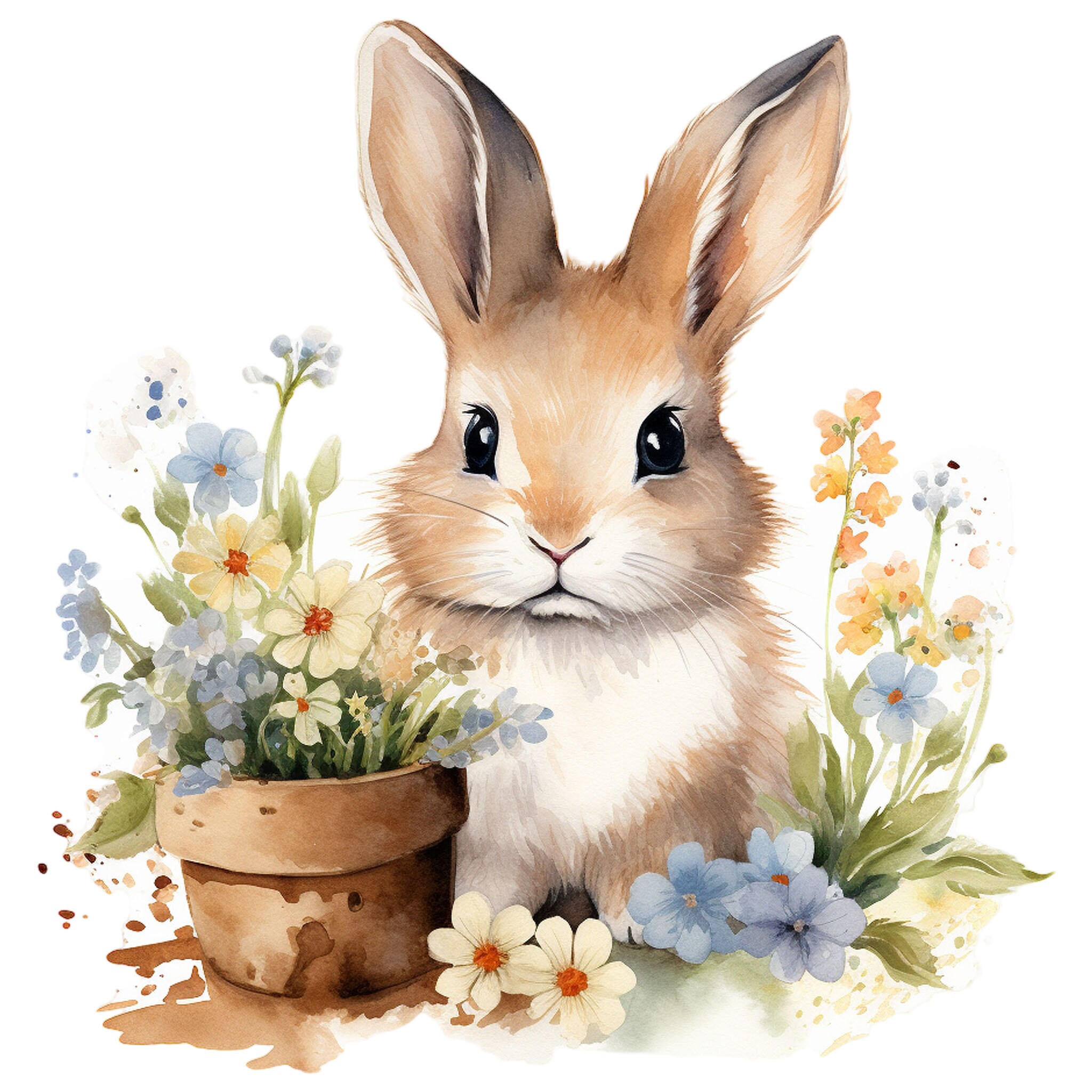 10 Cute Cottagecore Clipart Watercolor Graphics - Printable PNG Files ...