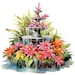 10 Garden Fountain Watercolor Clipart Graphics - Printable PNG Files ...