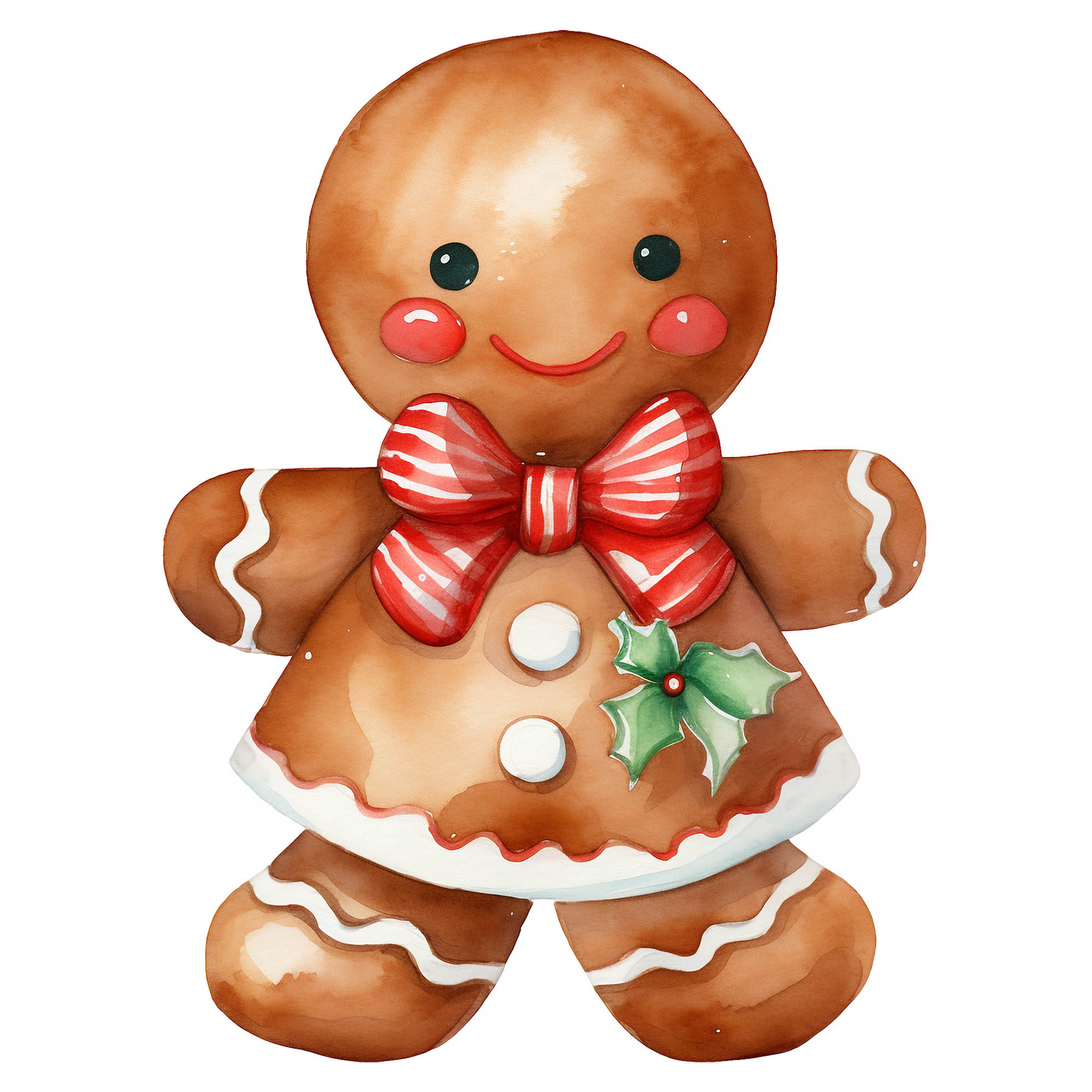 16 Christmas Watercolor Clipart Graphics Printable PNG Files for Commercial Use Transparent ...