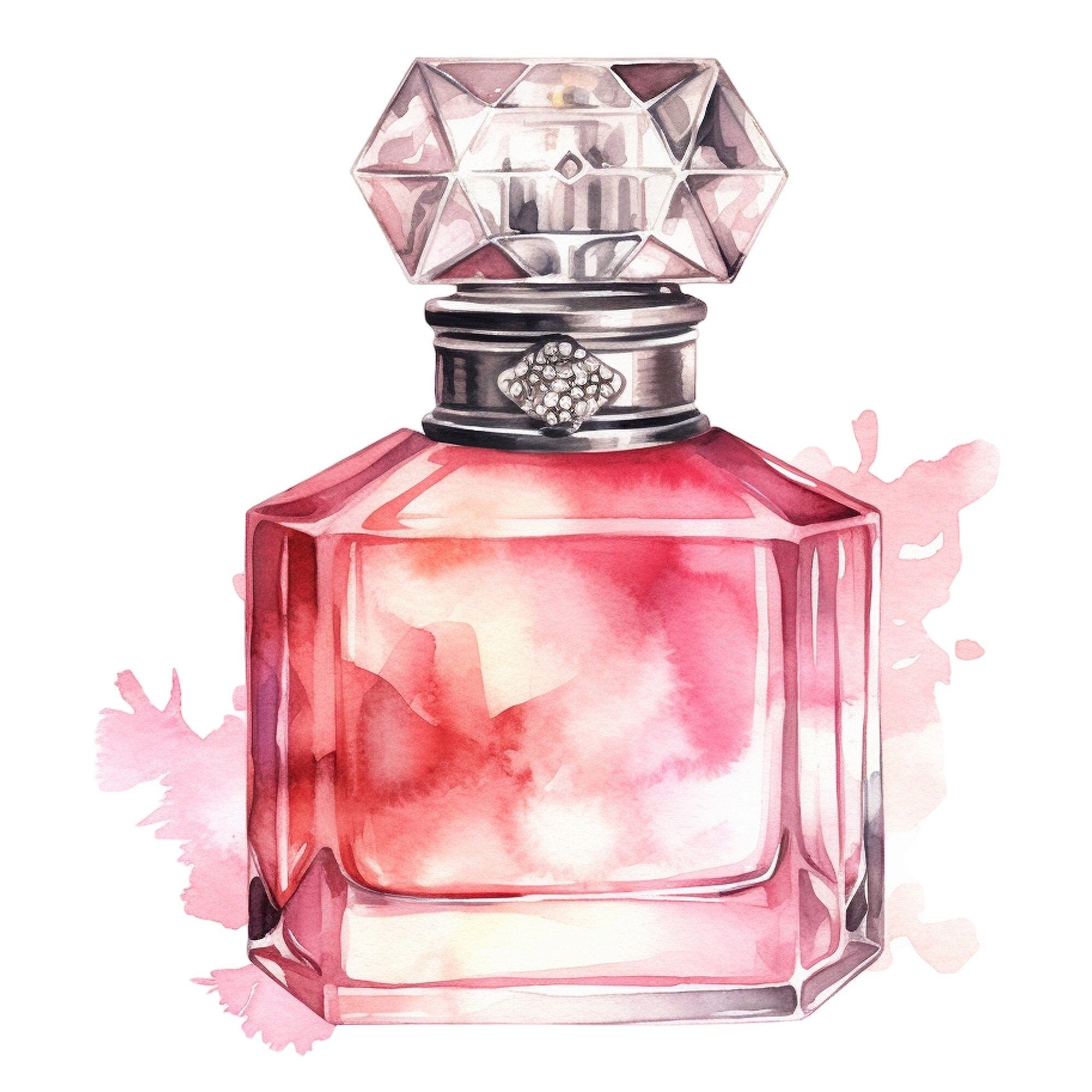 10 Watercolor Perfume Bottle Clipart - Digital Download PNG Files for ...