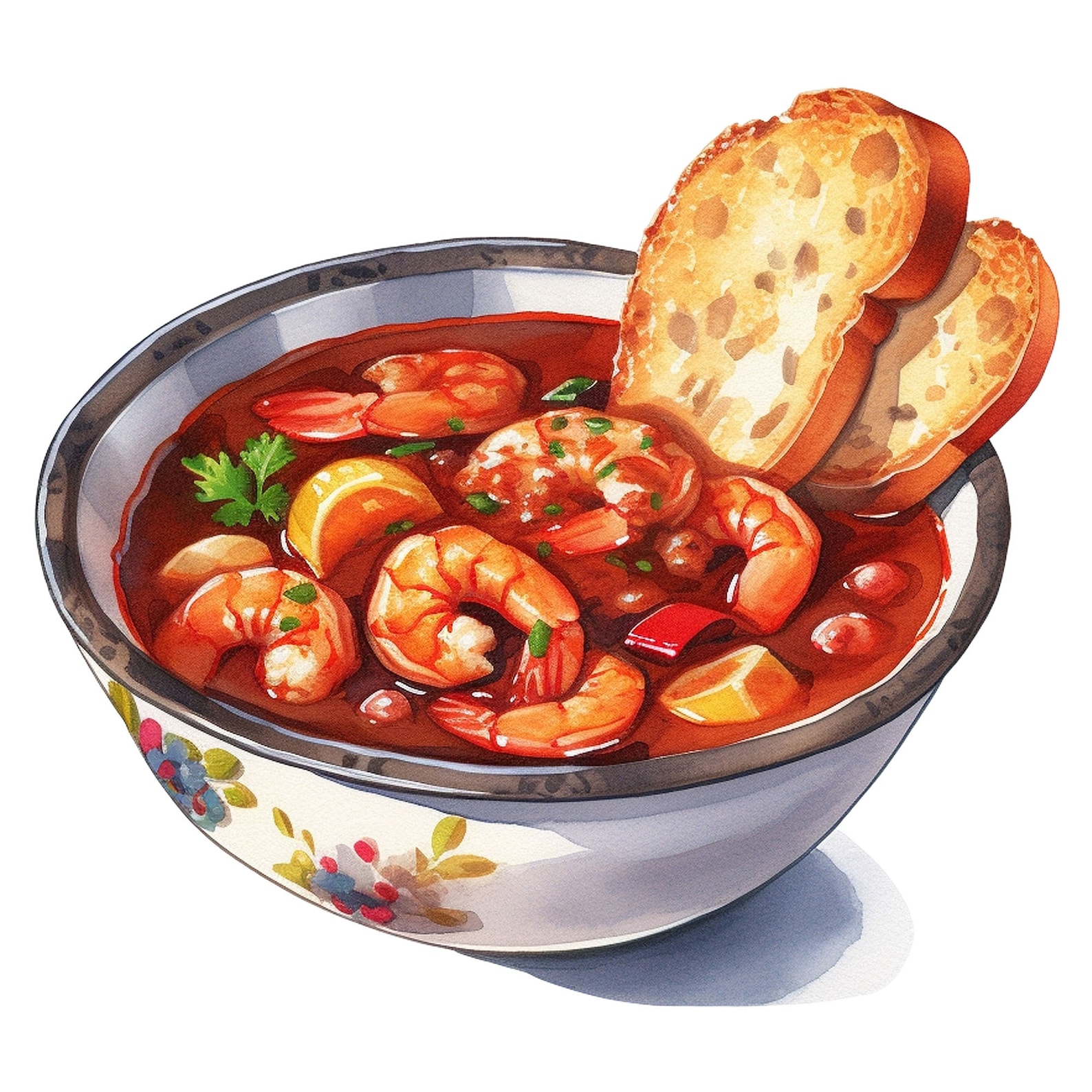 10 Cajun Cuisine Clipart Watercolor Graphics - Digital Download PNG ...