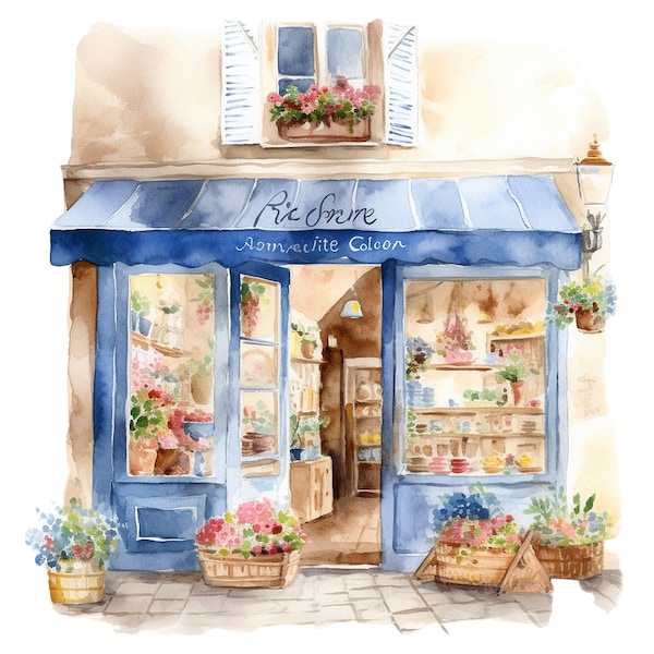 French Flower Shop - Etsy