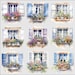 10 Watercolor French Country Window Clipart Bundle - PNG Files ...