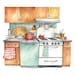 10 Cute Retro Kitchen Clipart Watercolor Graphics Digital Download PNG ...