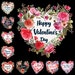 10 Watercolor Valentine's Day Hearts Clipart Graphics- PNG Files for ...