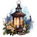 6 Cottagecore Watercolor Lanterns Clipart Graphics Digital Download PNG ...