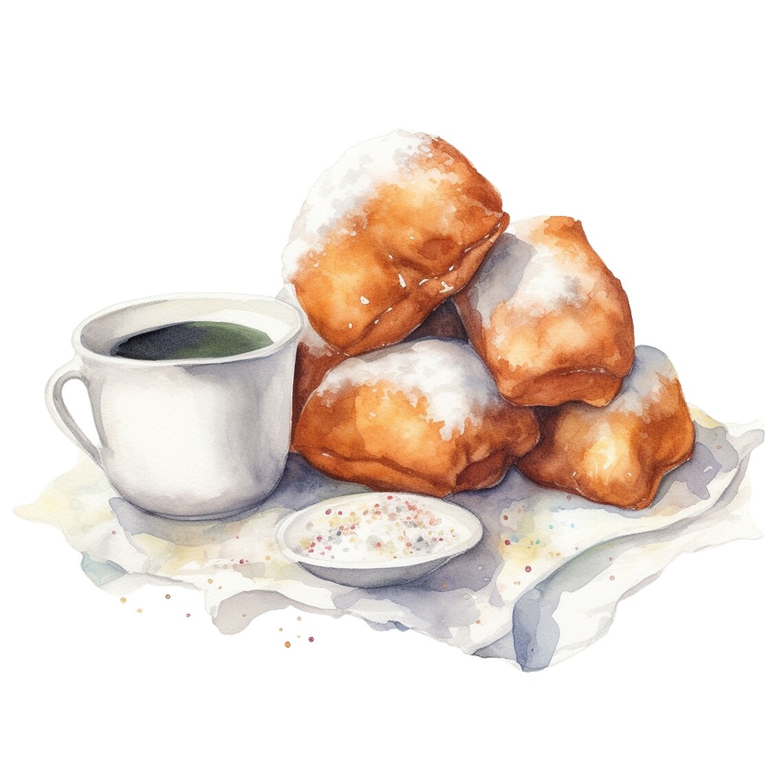 10 Cajun Cuisine Clipart Watercolor Graphics Digital - Etsy