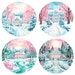 10 Watercolor Preppy Winter Clipart Circle Graphics - Printable PNG ...