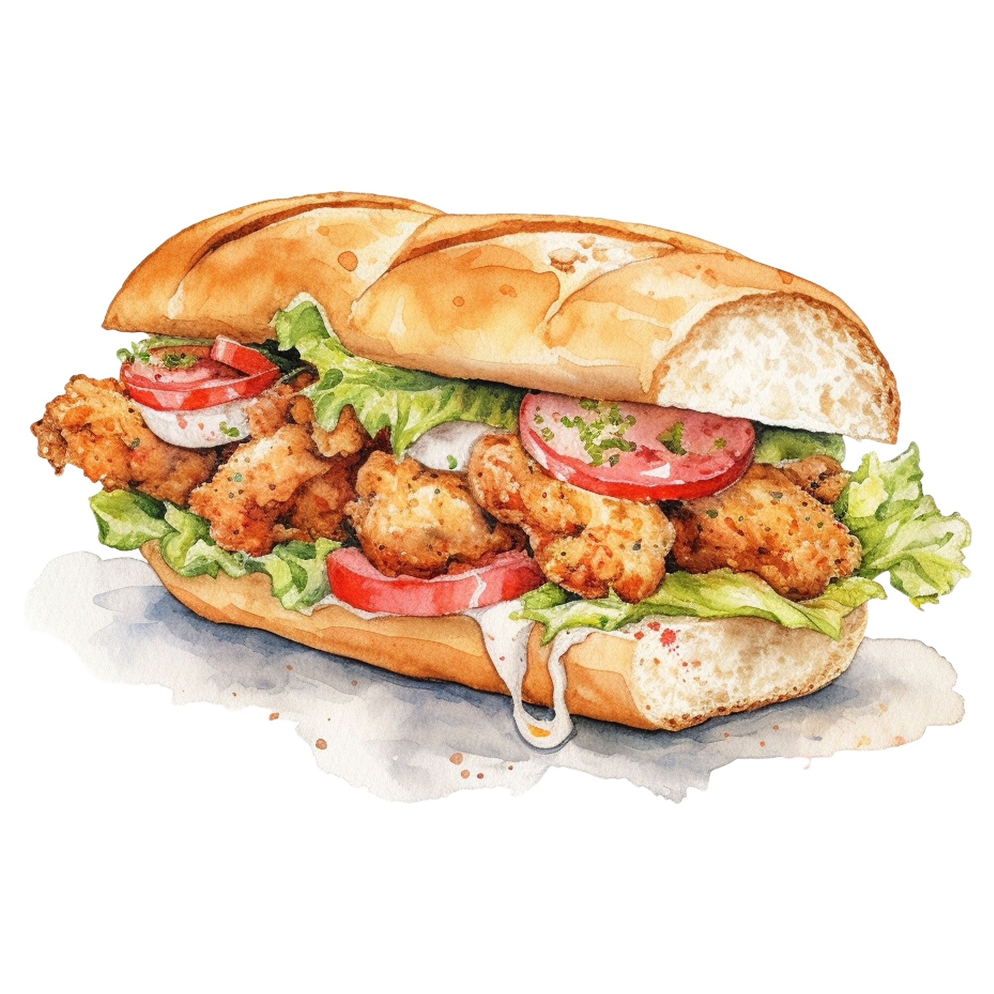 10 Cajun Cuisine Clipart Watercolor Graphics Digital Download PNG Files ...