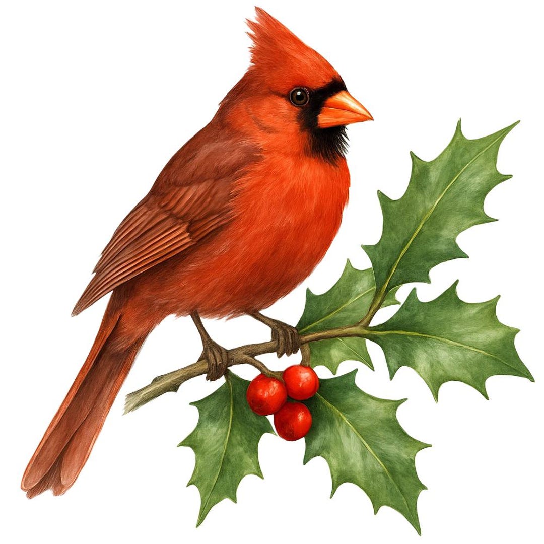 15 Watercolor Winter Birds Png Clipart Graphics - Printable Clip Art ...