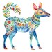 16 Watercolor Mexican Folk Art Fantasy Animals Clipart - Digital ...