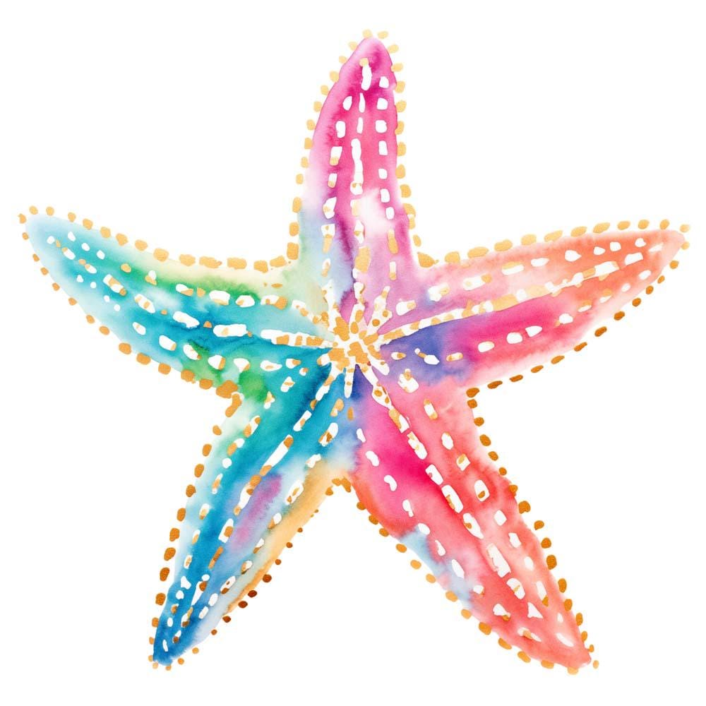 10 Watercolor Preppy Sea Creatures Clipart – Nautical PNG Graphics ...