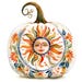 10 Mexican Folk Art Pumpkins Watercolor Clipart Graphics - Printable ...