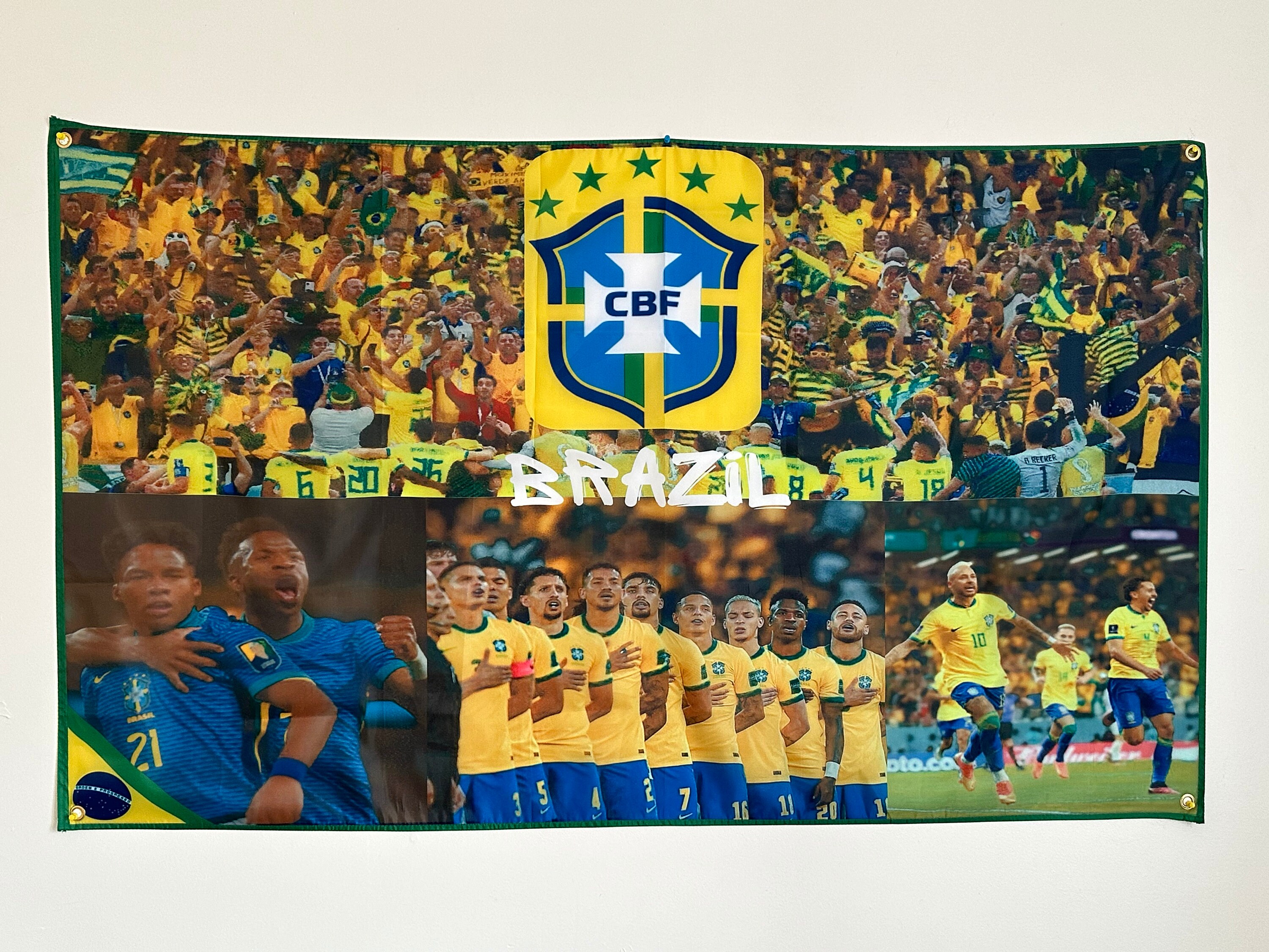 BRAZIL FOOTBALL FLAG Copa America 2024 - Etsy