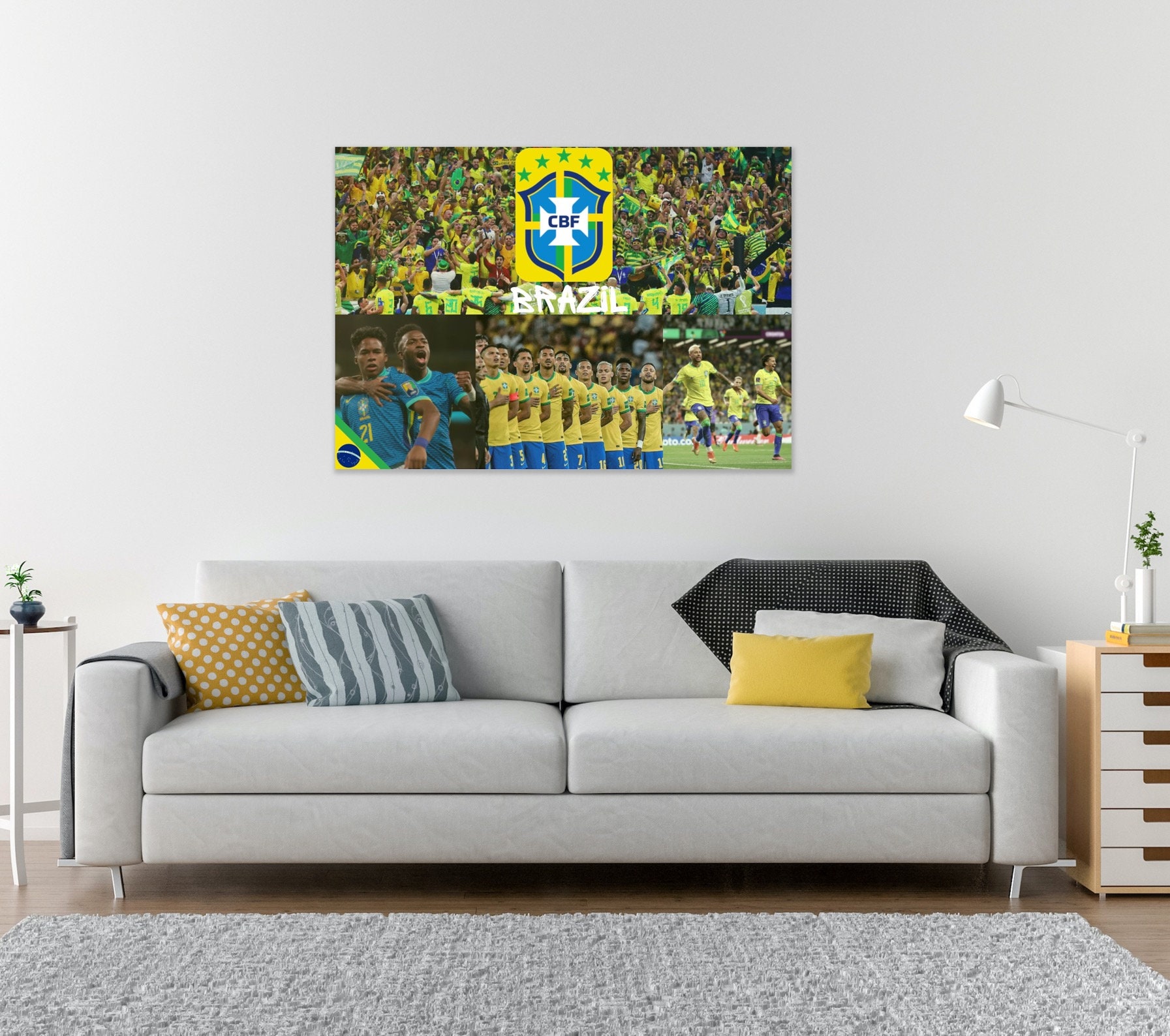 BRAZIL FOOTBALL FLAG Copa America 2024 - Etsy