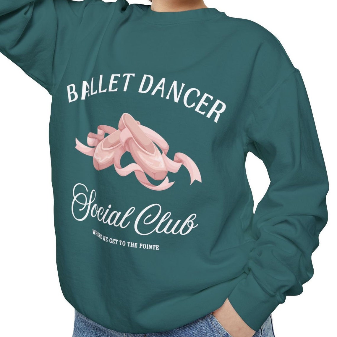Ballet Sweatshirt Dance Social Club Shirt Ballerina Gifts Ballet Dancer ...