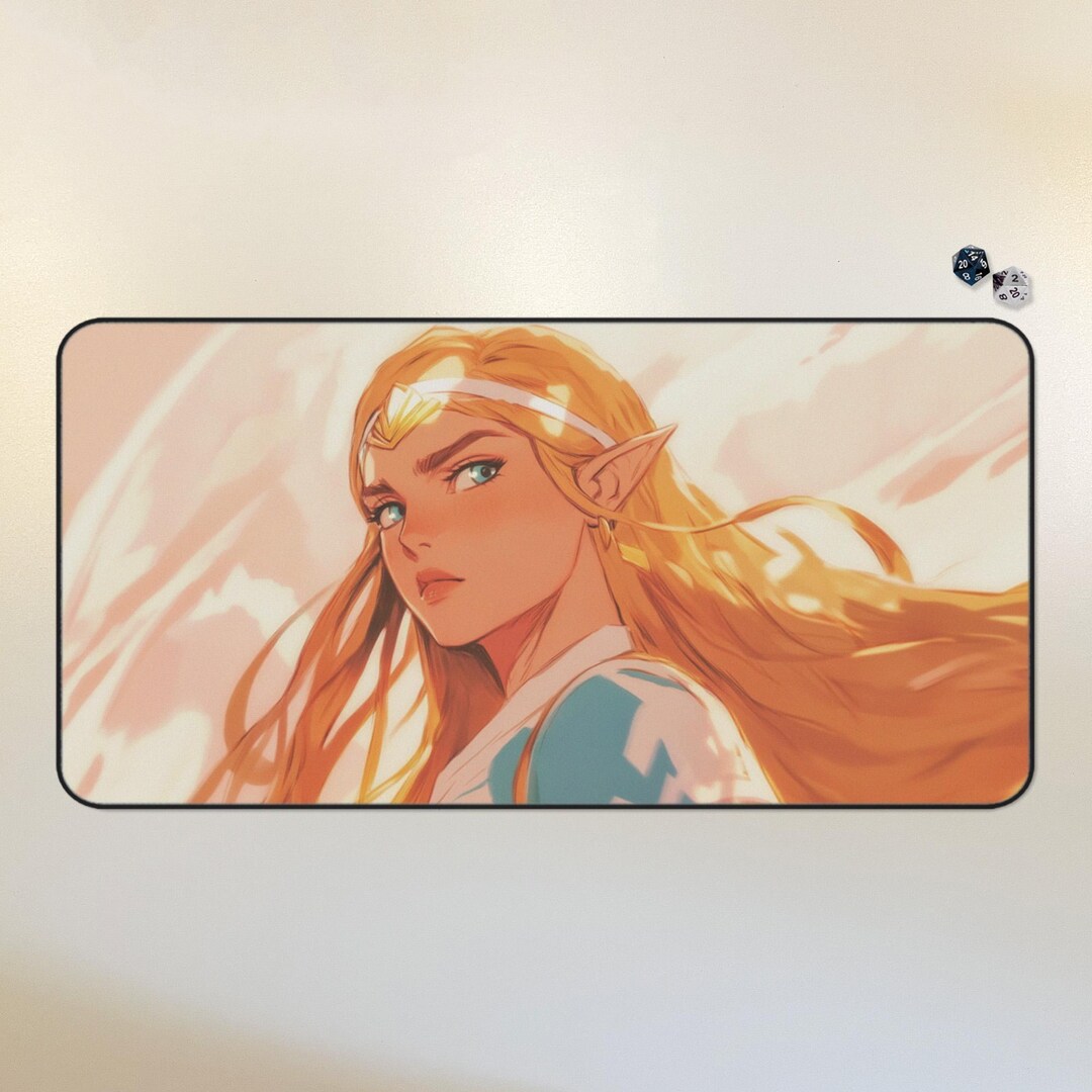 Princess Zelda MTG Playmat Cute Anime Desk Mat Lorcana TCG Playmat ...