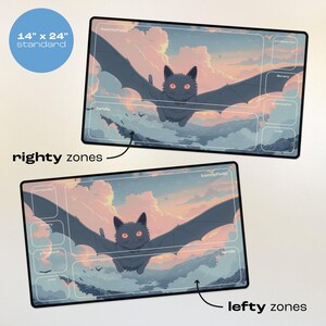 MTG Playmat Cute Cat Dragon Desk Mat Lorcana TCG Playmat Cat Dragon ...