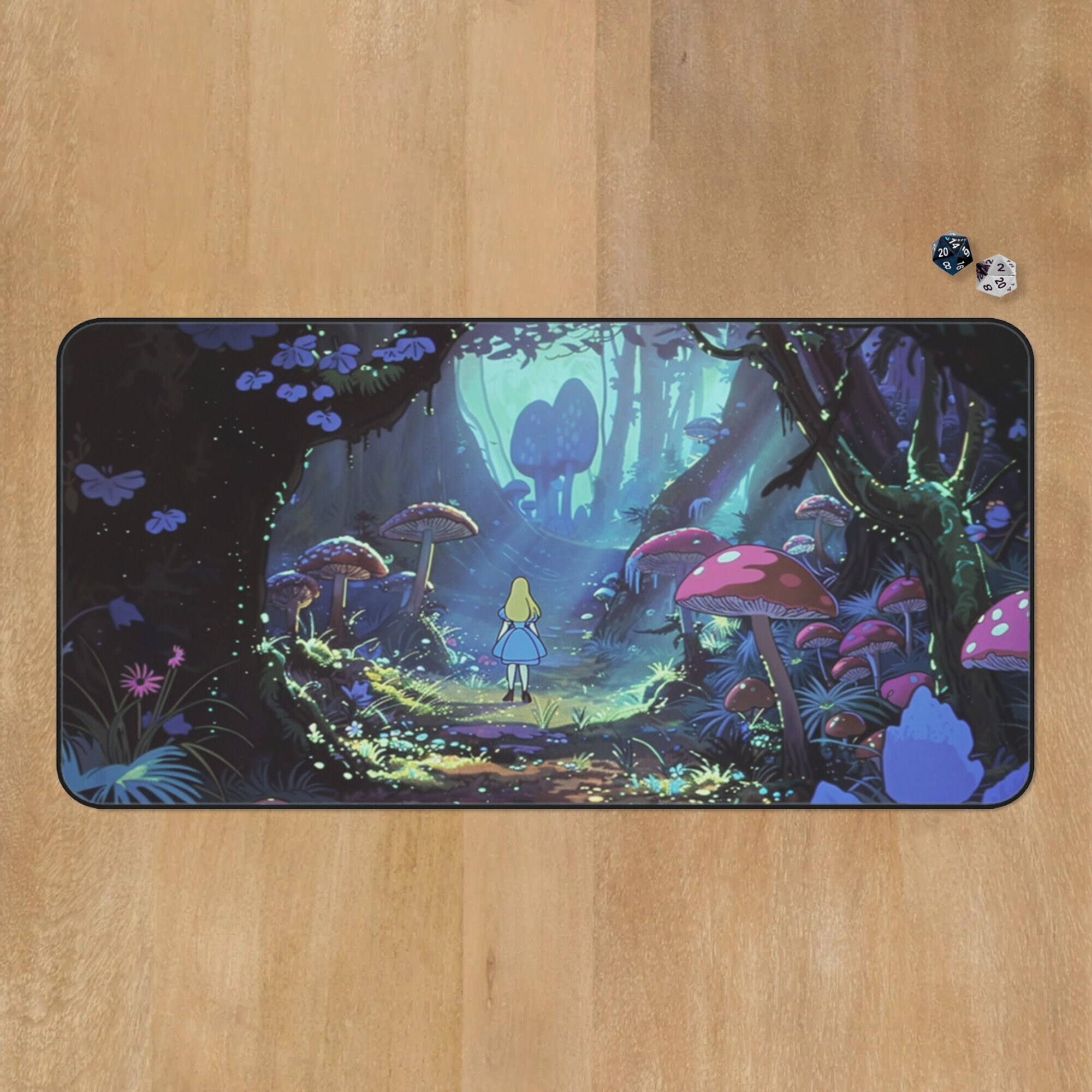Alice in Wonderland Lorcana Playmat Cute Anime MTG Playmat Alice in ...
