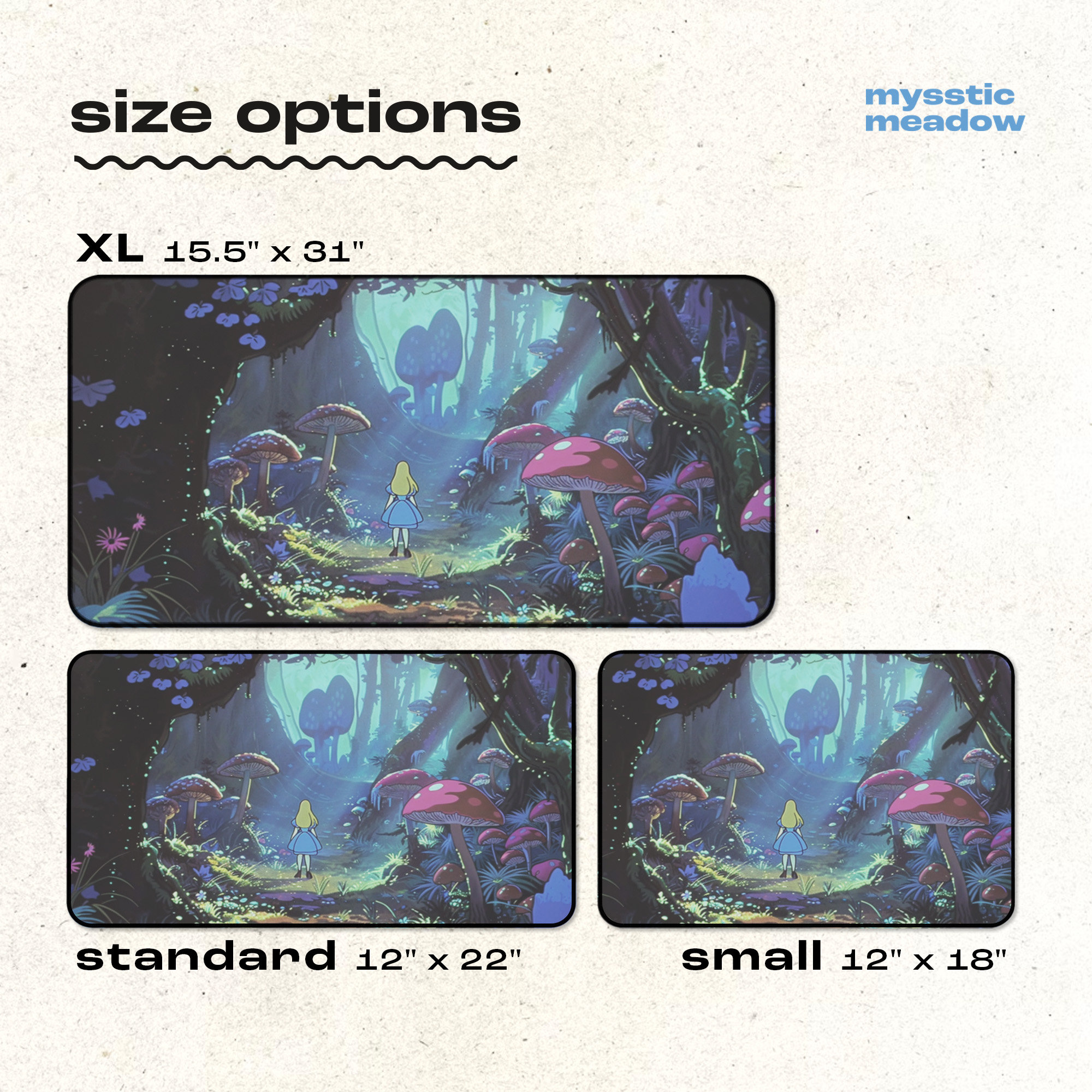 Alice in Wonderland Lorcana Playmat Cute Anime MTG Playmat Alice in ...