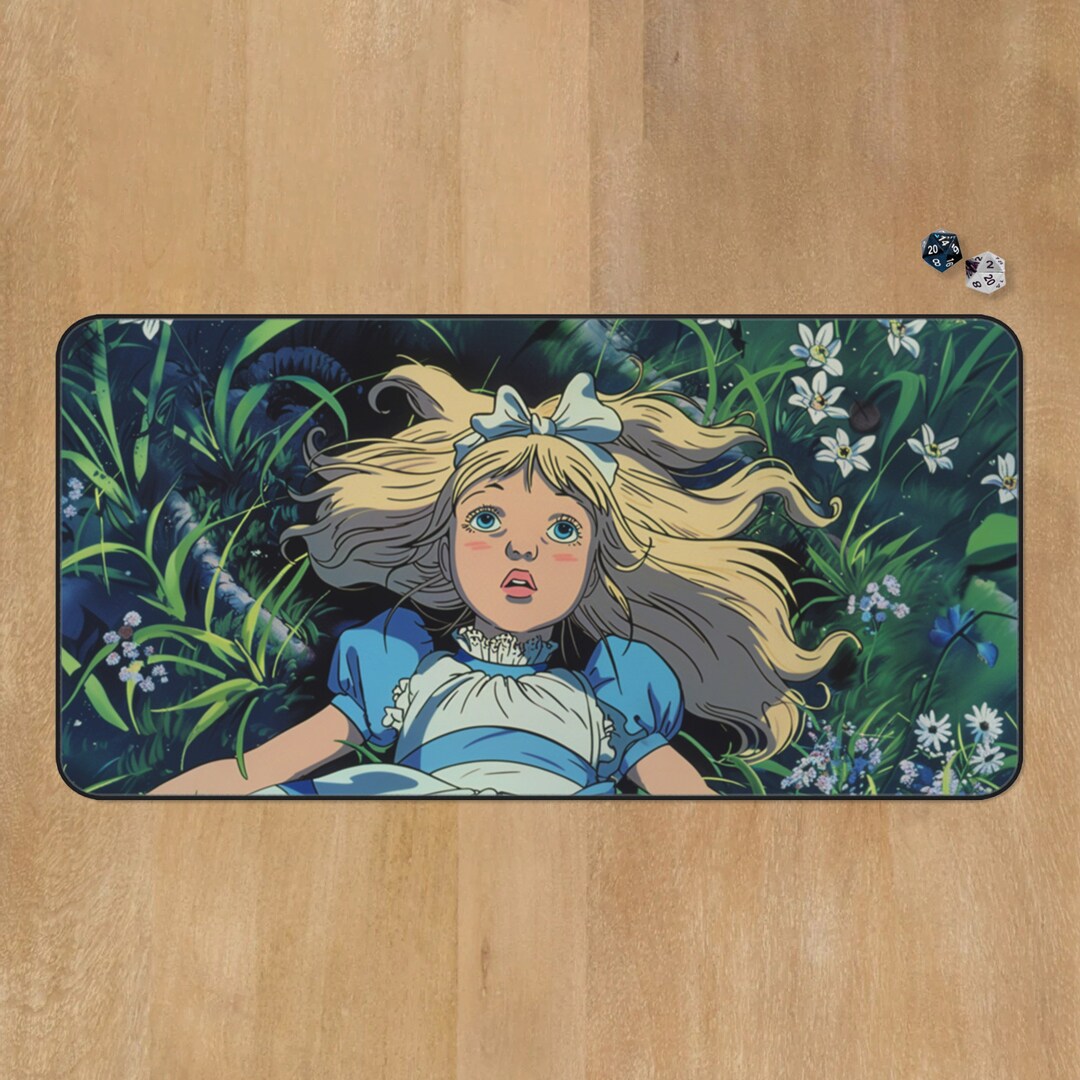 Alice in Wonderland Lorcana Playmat Cute Anime TCG MTG Playmat Alice in ...