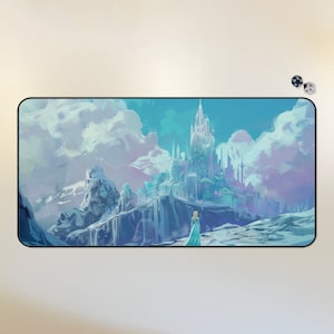 Frozen Lorcana Playmat Elsa TCG MTG Playmat Aesthetic Desk Mat - Etsy