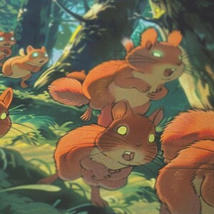 Squirrel Army MTG Playmat Drey Keeper MTG Play Mat Lorcana TCG Playmat ...