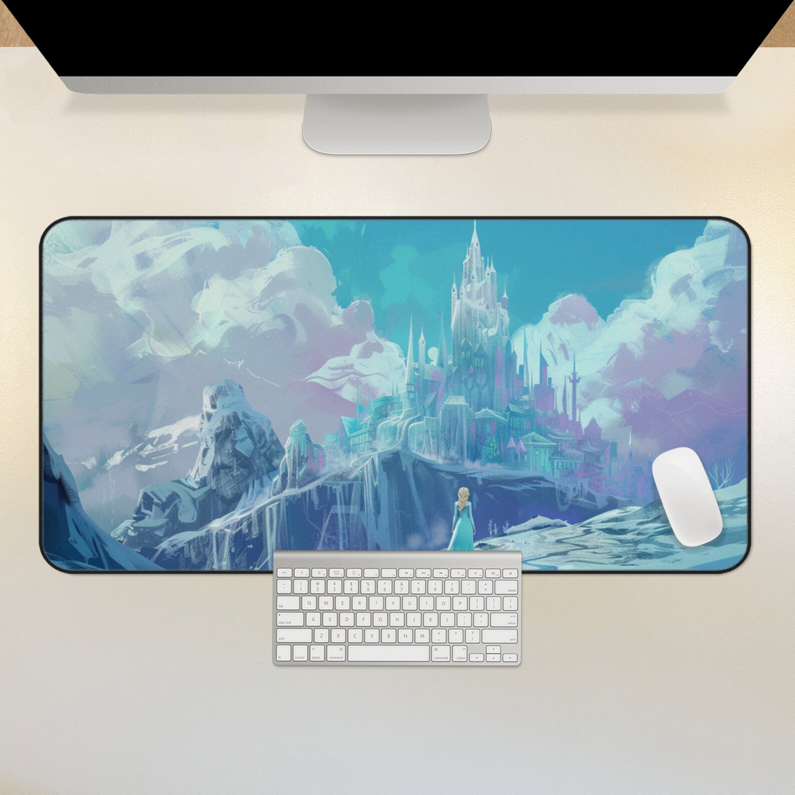 Frozen Lorcana Playmat Elsa TCG MTG Playmat Aesthetic Desk Mat - Etsy