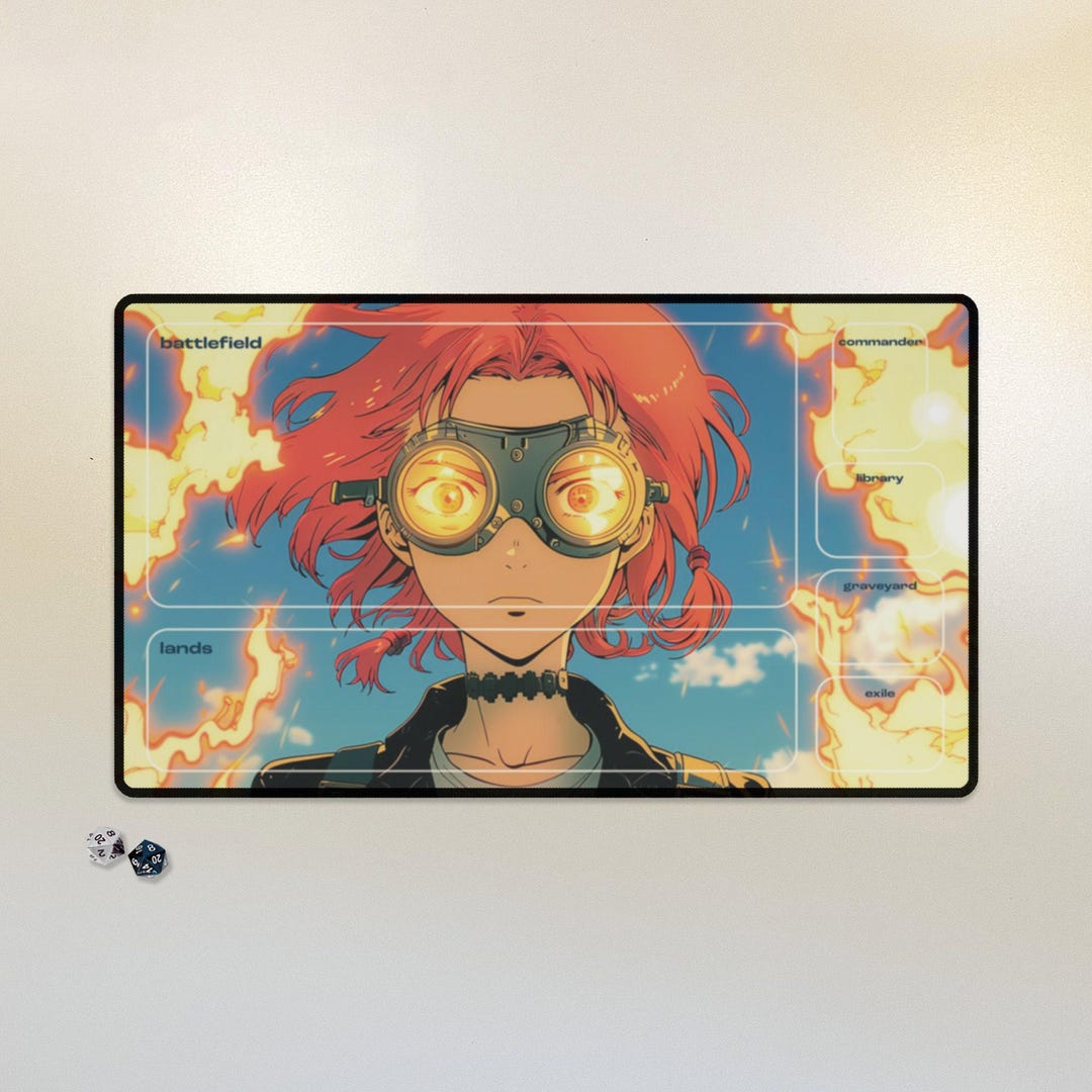 Chandra MTG Playmat Cute Anime Desk Mat Anime Magic the Gathering ...