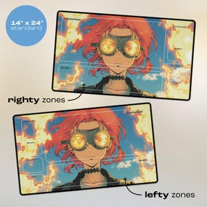 Chandra MTG Playmat Cute Anime Desk Mat Anime Magic the Gathering ...