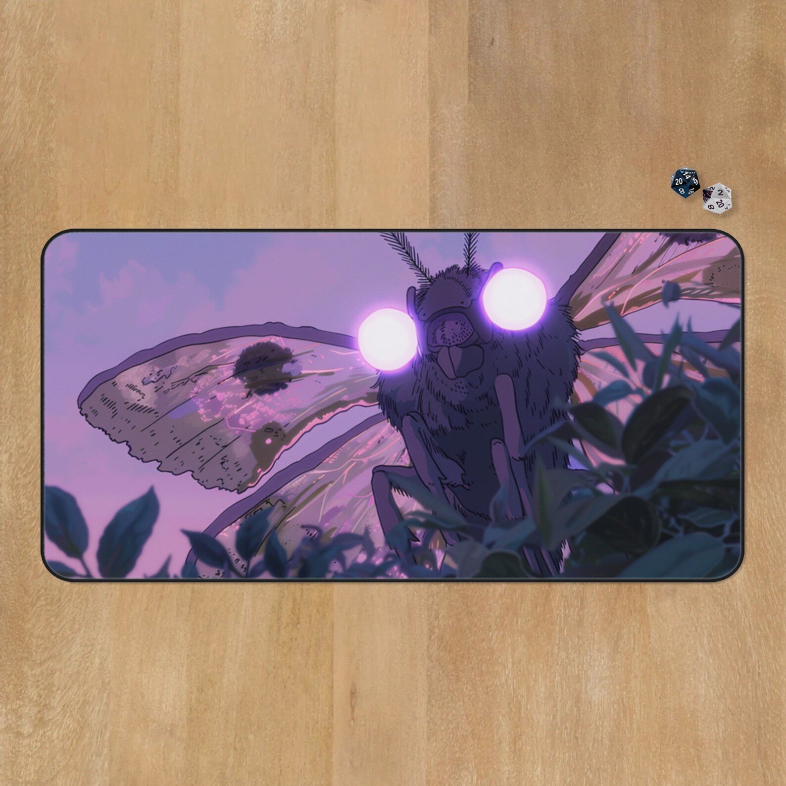 Fallout MTG Playmat Wise Mothman Gaming Mat Fallout TCG Playmat Purple ...