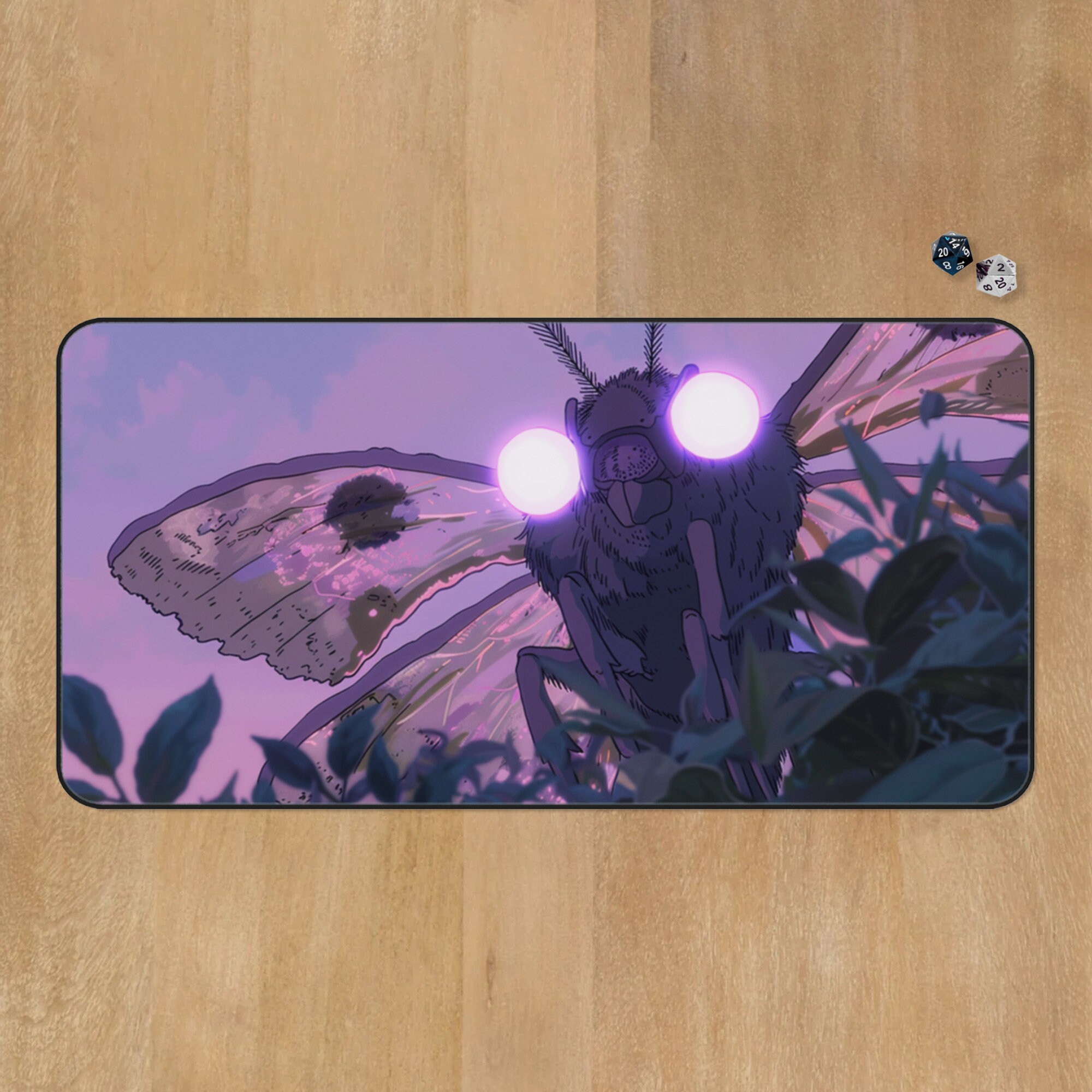 Fallout MTG Playmat Wise Mothman Gaming Mat Fallout TCG Playmat Purple ...