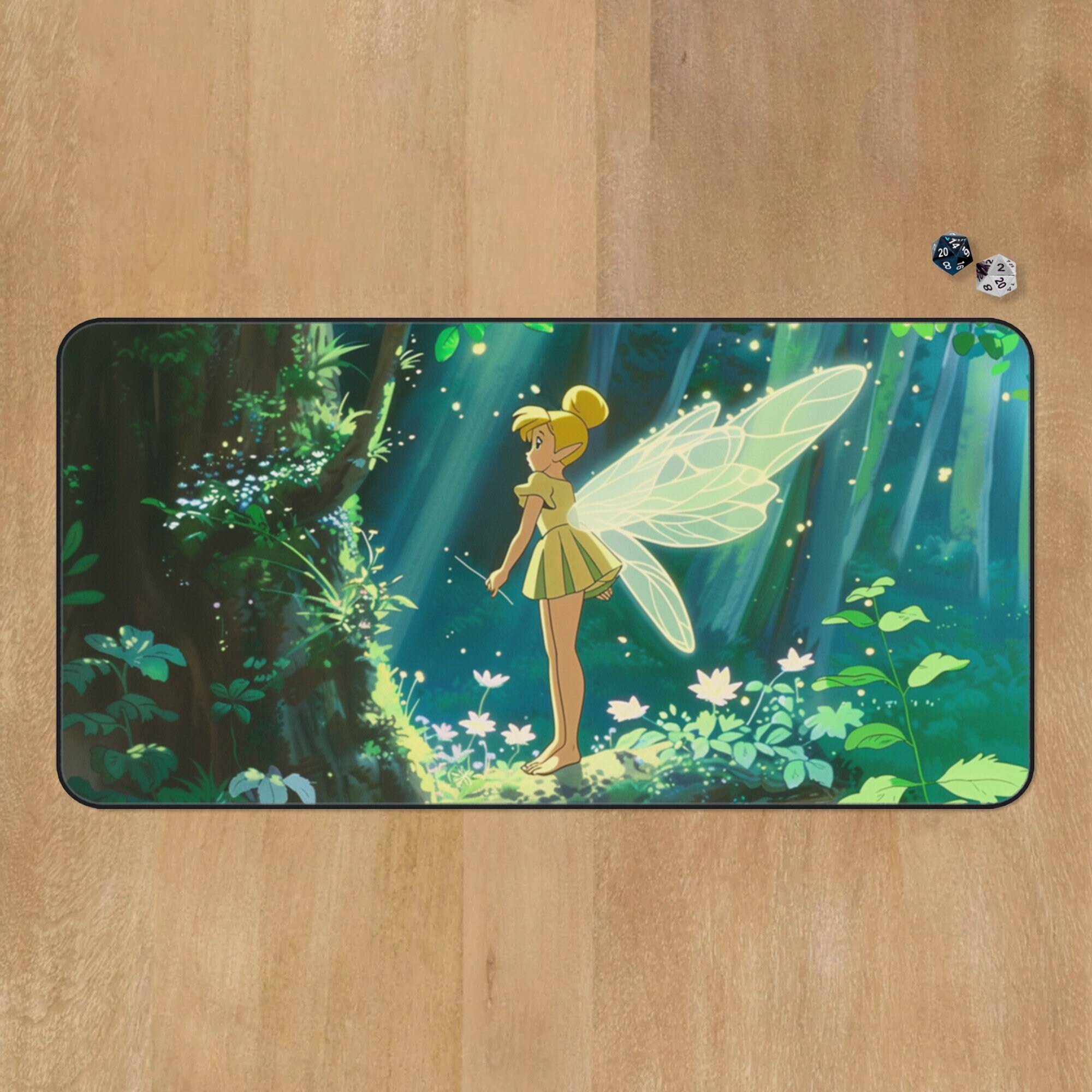 Tinkerbell Lorcana Playmat Cute Anime TCG MTG Playmat Tinkerbell Ghibli ...