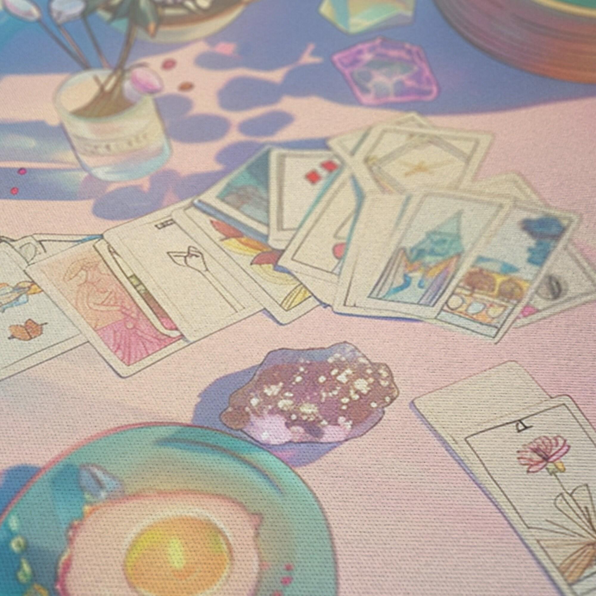 Pink Witchy MTG Playmat Whimsigoth Pastel Desk Mat Lorcana TCG Playmat ...