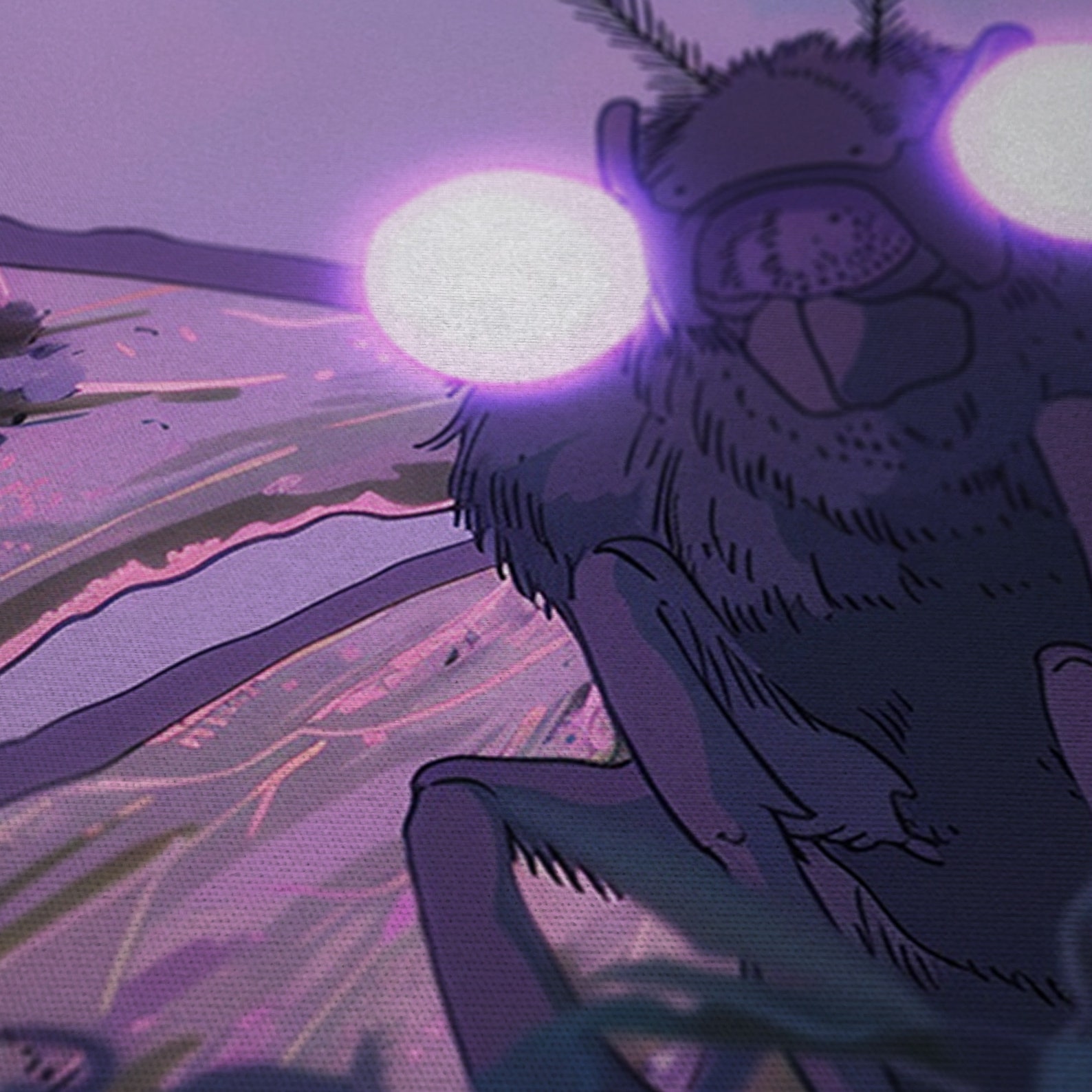 Fallout MTG Playmat Wise Mothman Gaming Mat Fallout TCG Playmat Purple ...