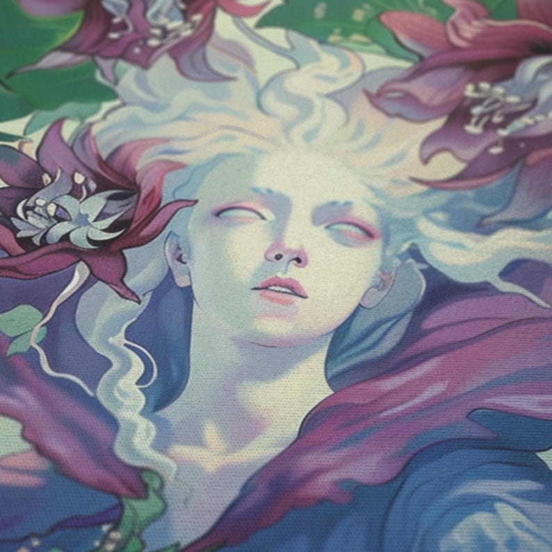 Oona, Queen of the Fae MTG Playmat Floral Fairy Desk Mat Lorcana TCG ...