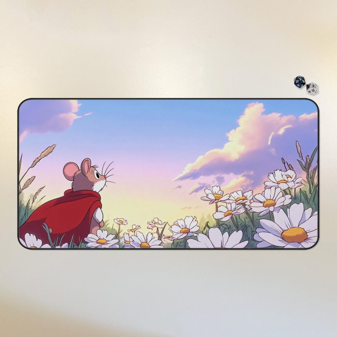 Bloomburrow Mouse MTG Playmat, Cute Anime Mouse Play Mat for Lorcana ...