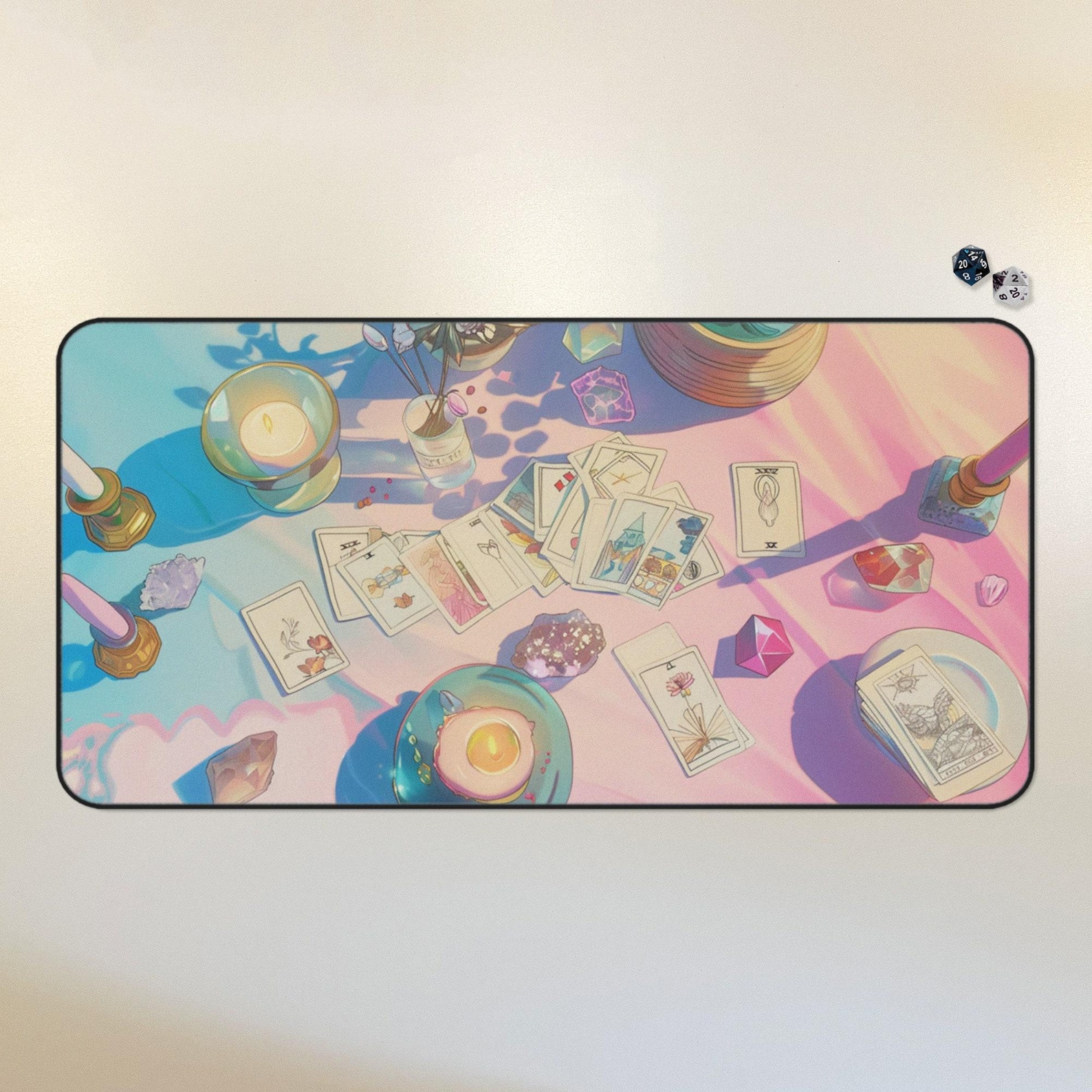 Pink Witchy MTG Playmat Whimsigoth Pastel Desk Mat Lorcana TCG Playmat ...