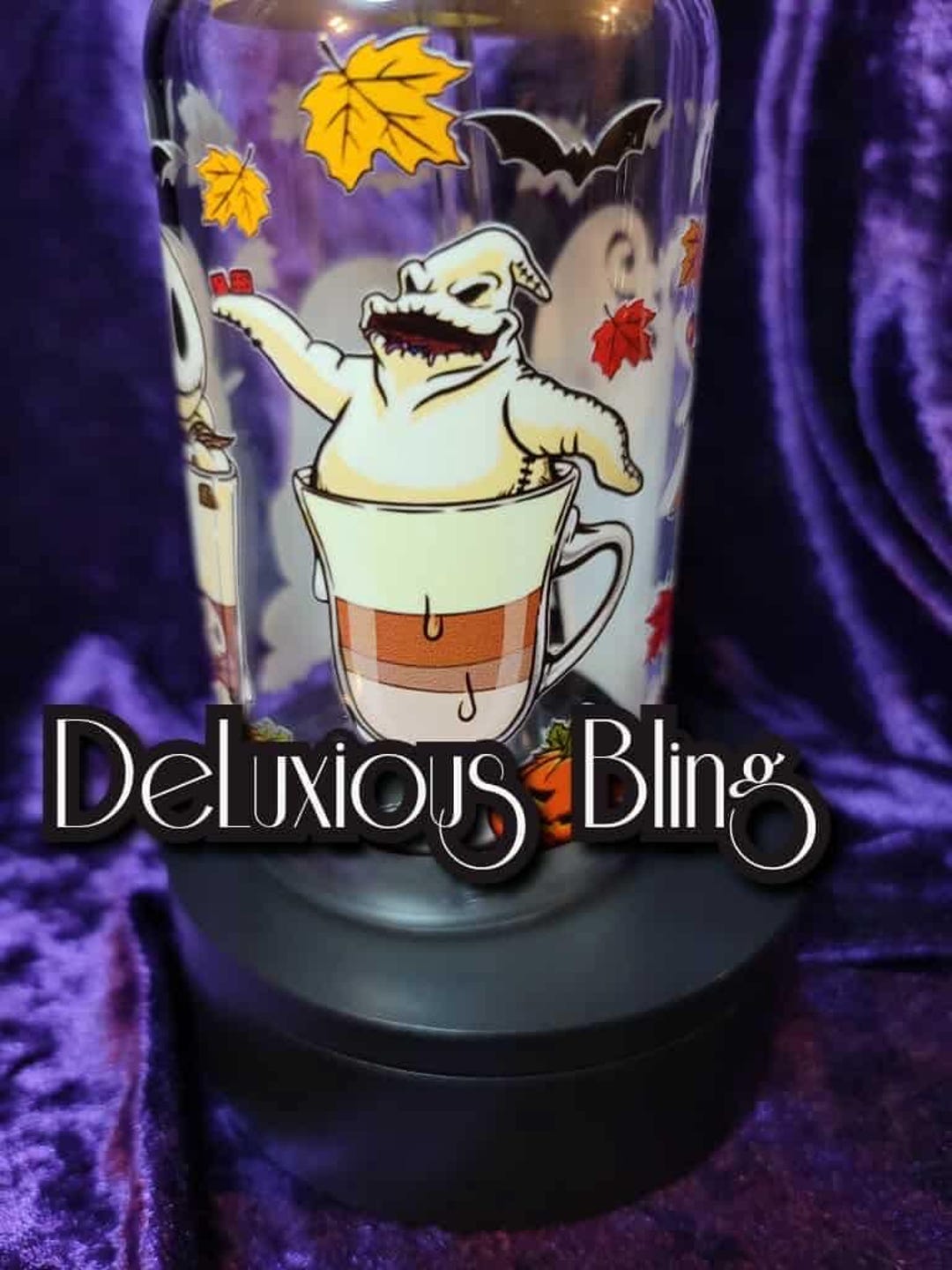 Ghost Skellington Sally Halloween Glass Can Cup - Etsy