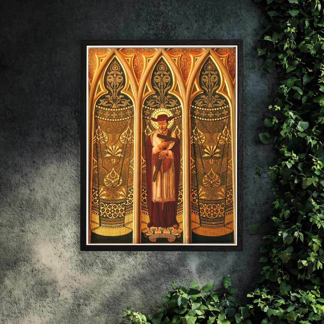 Catholic Saint - SAINT CHARLES BORROMEO - Catholic Poster - Neo-gothic ...
