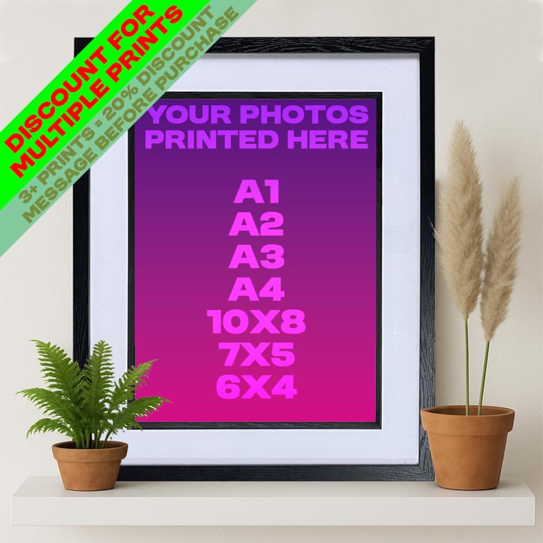 Professional Photo Printing Service: Various Sizes, Framed Options ...