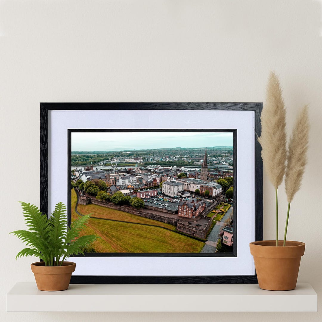 Derry City Walls Framed Print: Irish History, Ireland (16x20" Frame) - Etsy