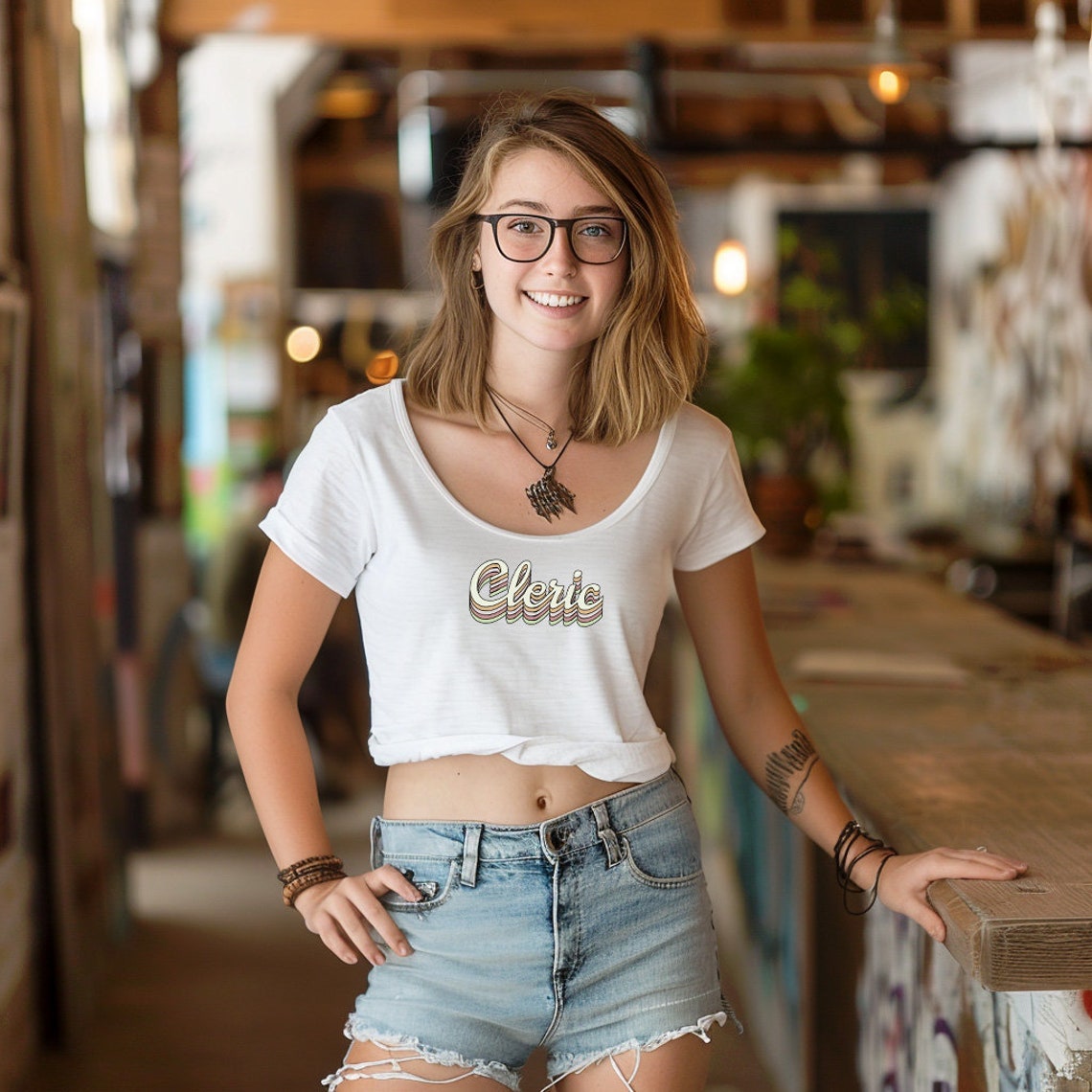 D&D Crop Top, CLERIC Crop Top, Dungeons and Dragons Crop Top, Dnd Shirt ...