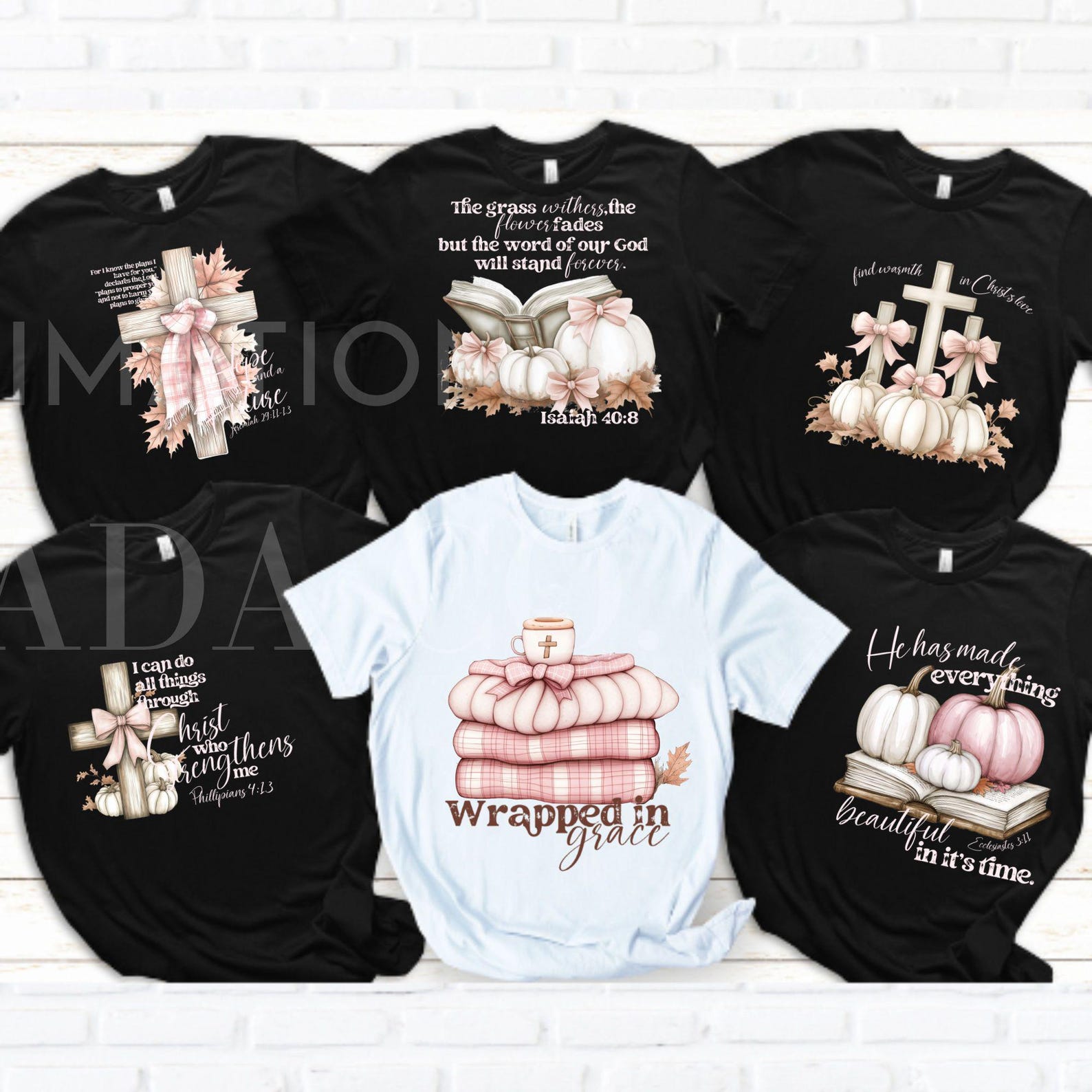 Coquette Fall Christian Affirmation Png, Fall Bible Verse Png, Autumn ...